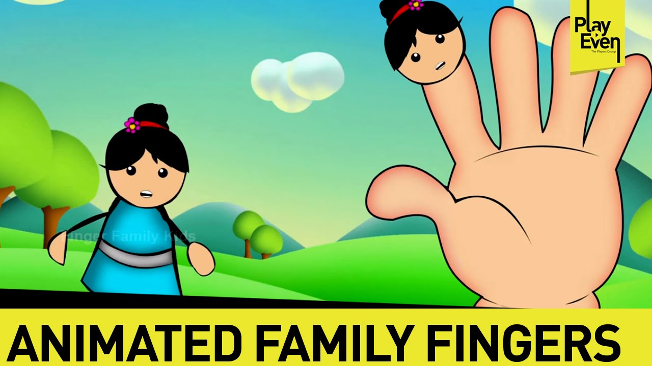 Animated Family Fingers Song - Kids Learning Videos | Nursery Rhymes ...