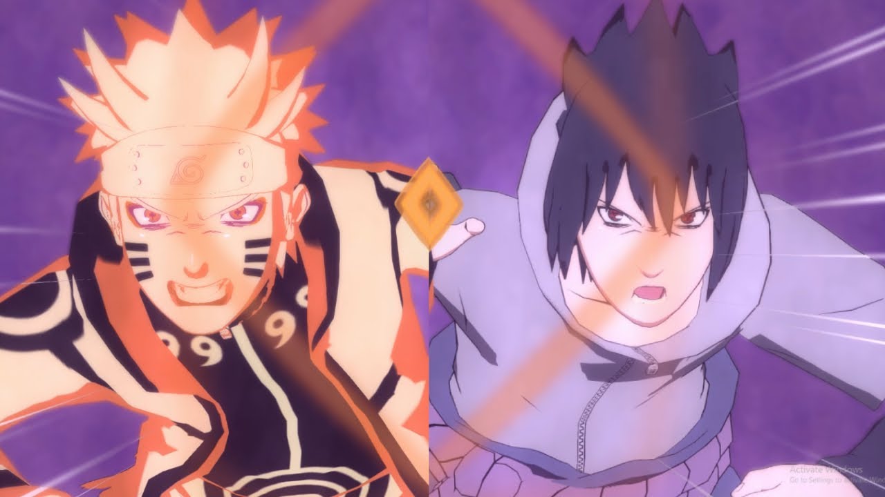 Naruto & Sasuke VS Obito ten tails Jinchuriki - YouTube