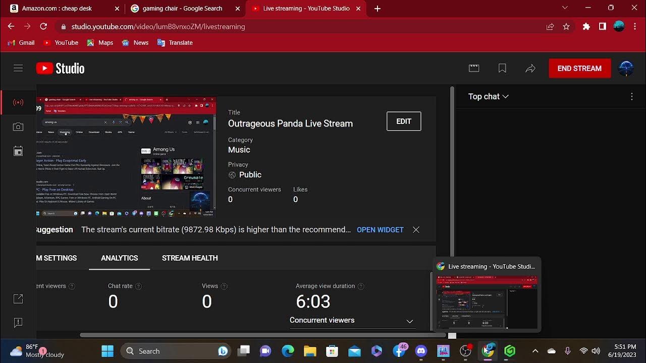 Outrageous Panda Live Stream - YouTube