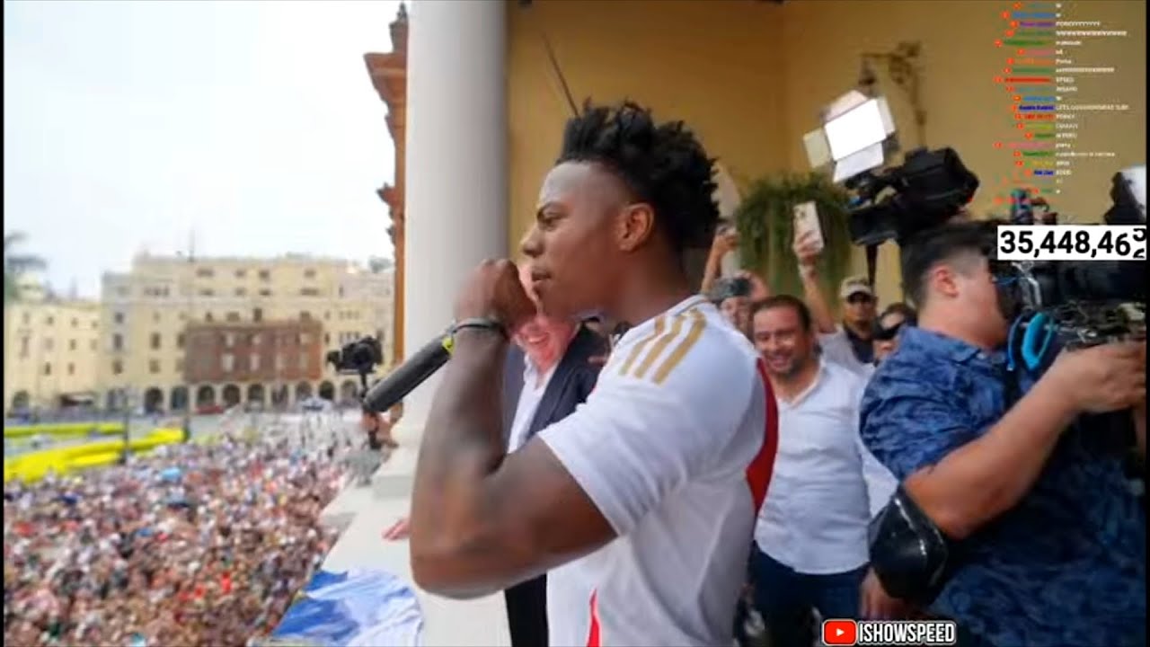 ISHOWSPEED FANS GOES CRAZY AFTER WHAT HE SAID IN PERU | irl stream in ...