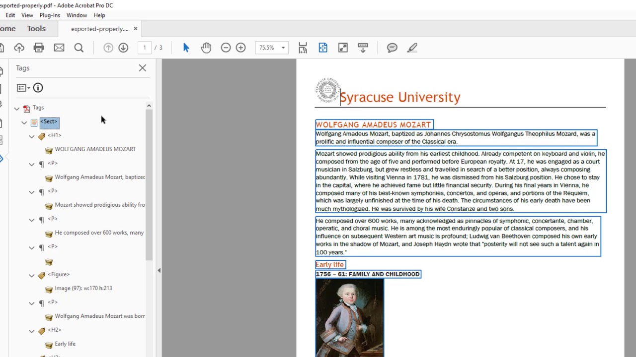 Adobe Acrobat DC: Checking Reading Order - YouTube