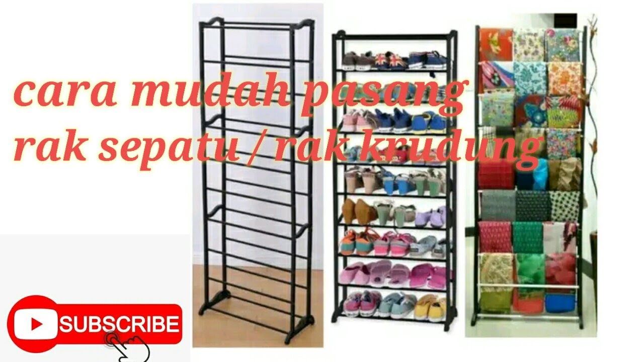 cara mudah pasang rak sepatu /rak krudung Amazing ELCO - YouTube