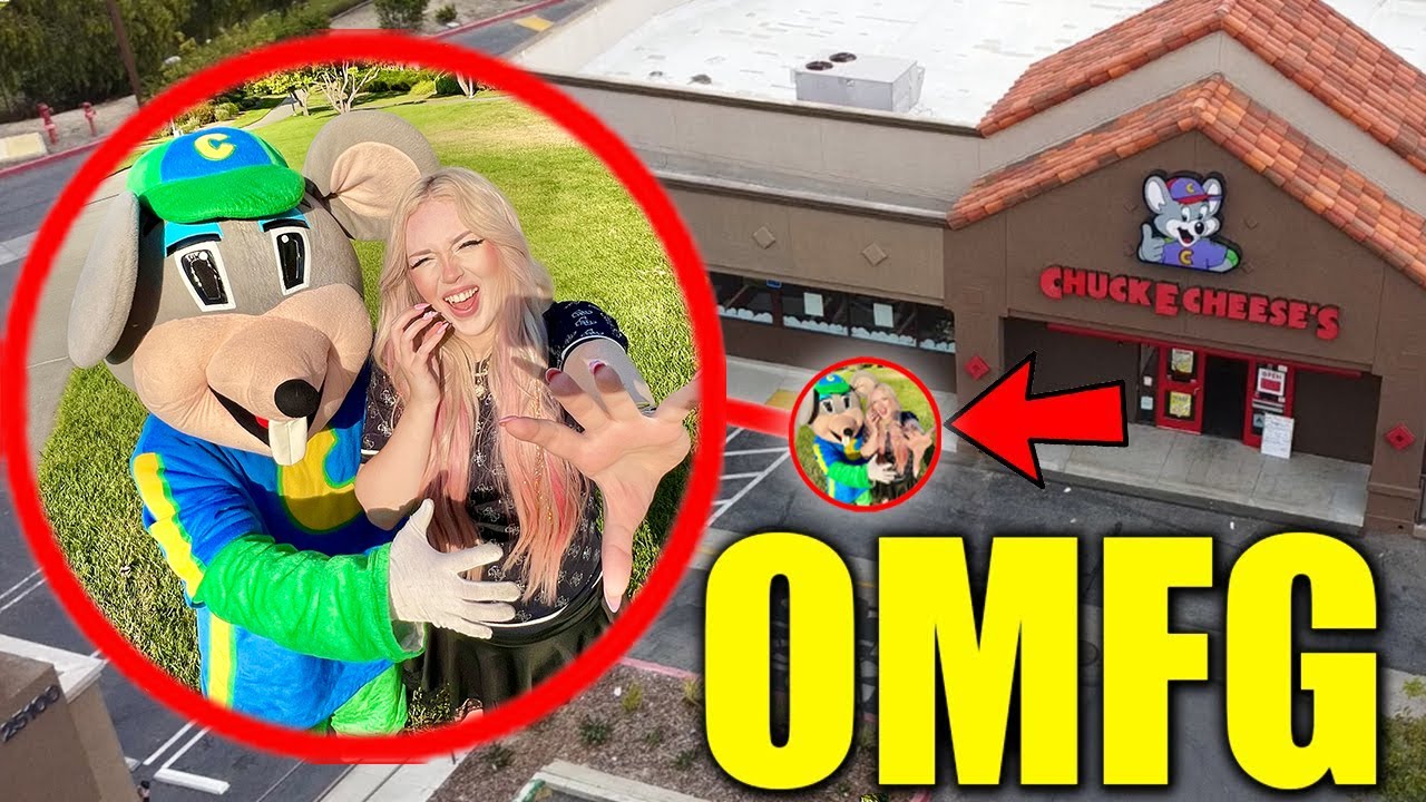 DRONE CATCHES LYSSY NOEL CHEATING WITH CHUCK E CHEESE.EXE AT HAUNTED ...