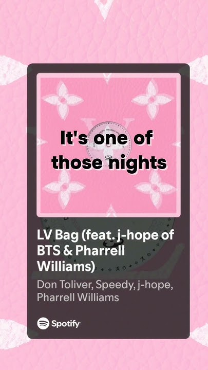 LV Bag – Don Toliver, Speedy (feat. j-hope from BTS & Pharrell Williams) #music #bts #jhope # ...