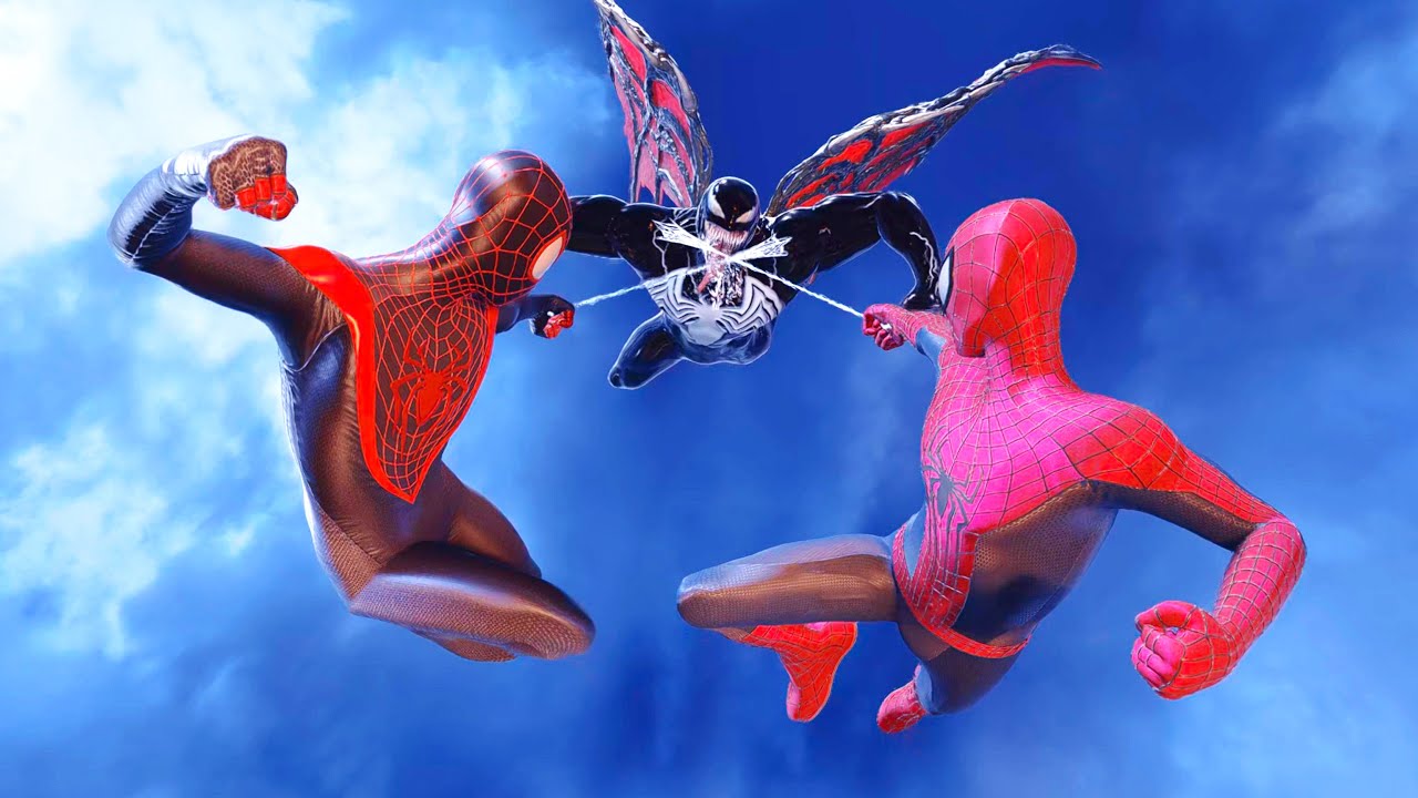 Peter and Miles Vs 2018 Venom - TASM 2 Suits - YouTube