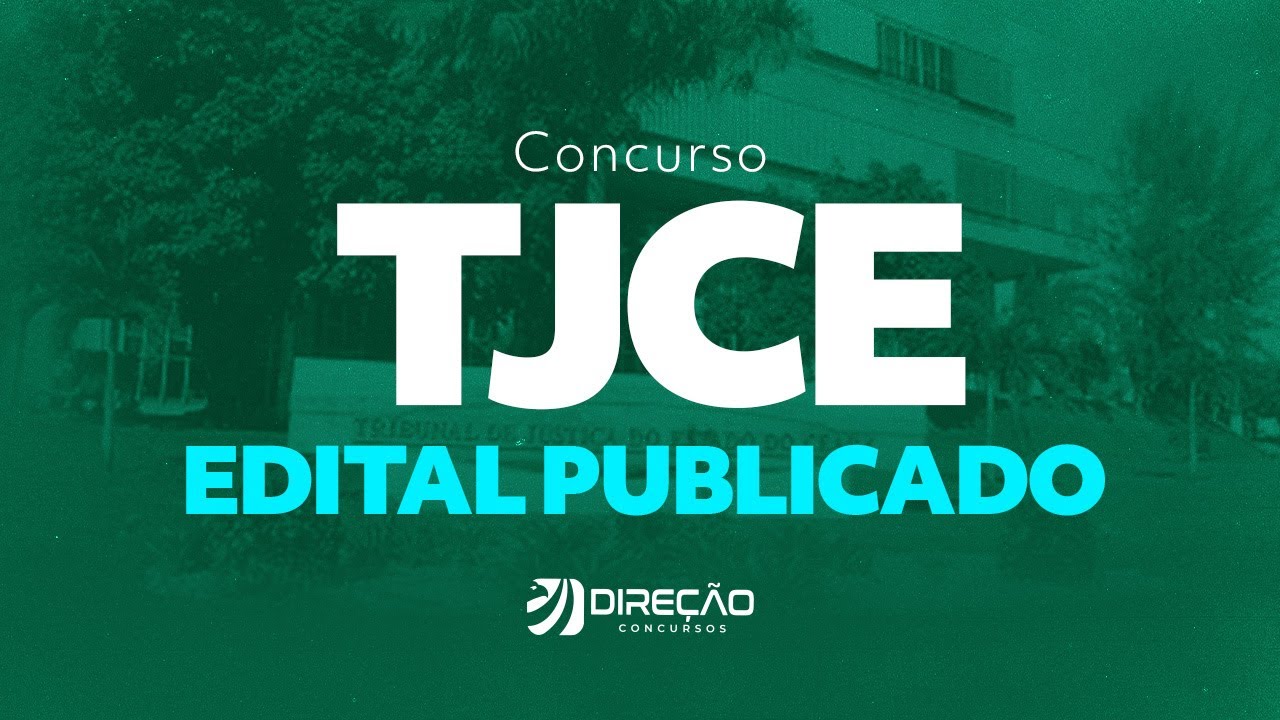 Concurso TJCE: análise do edital 2023 [Publicado!] - YouTube