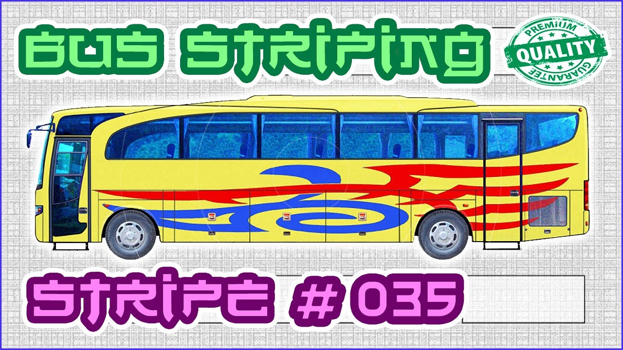 Simple Beautiful Bus Striping. Stripe - 035 - YouTube