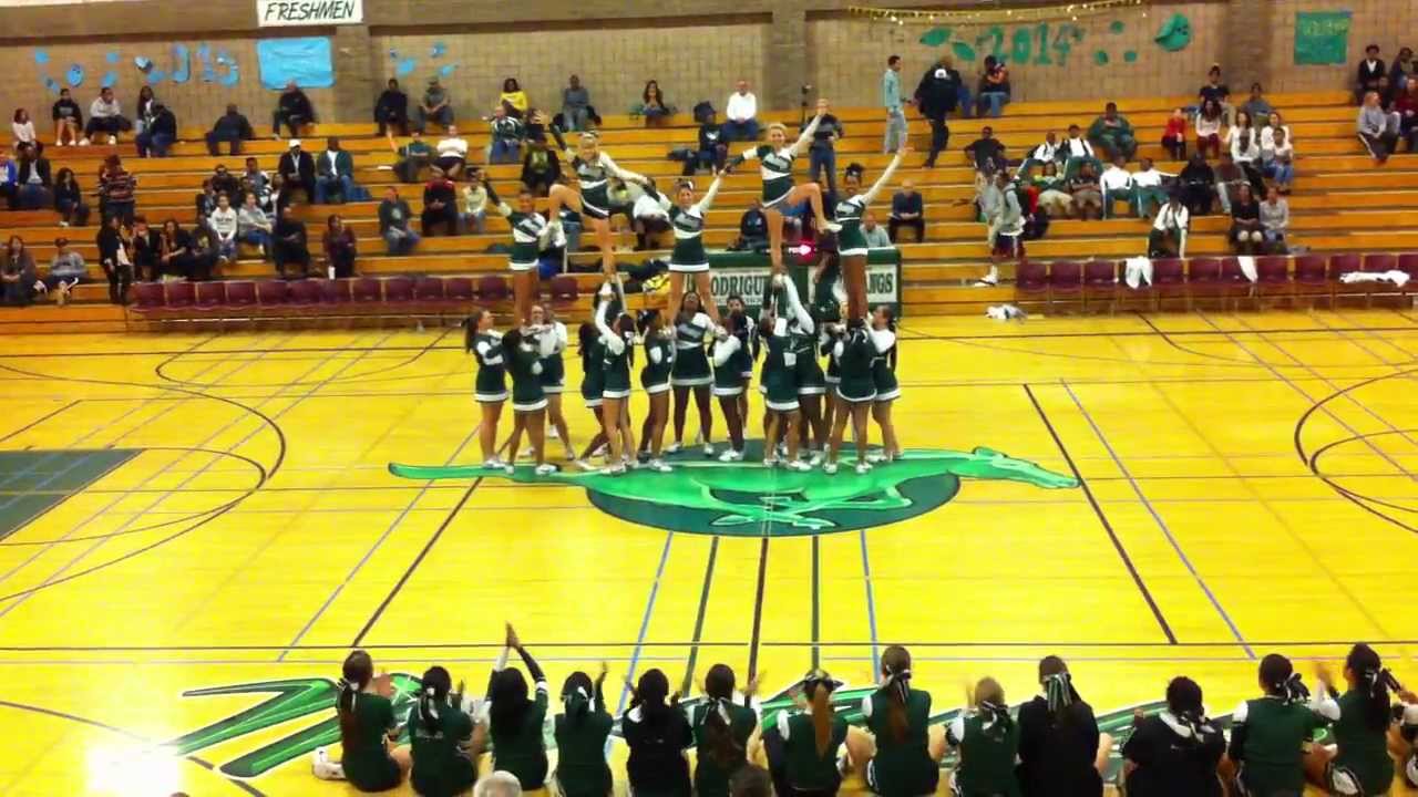 Rodriguez High School Varsity Cheer - YouTube