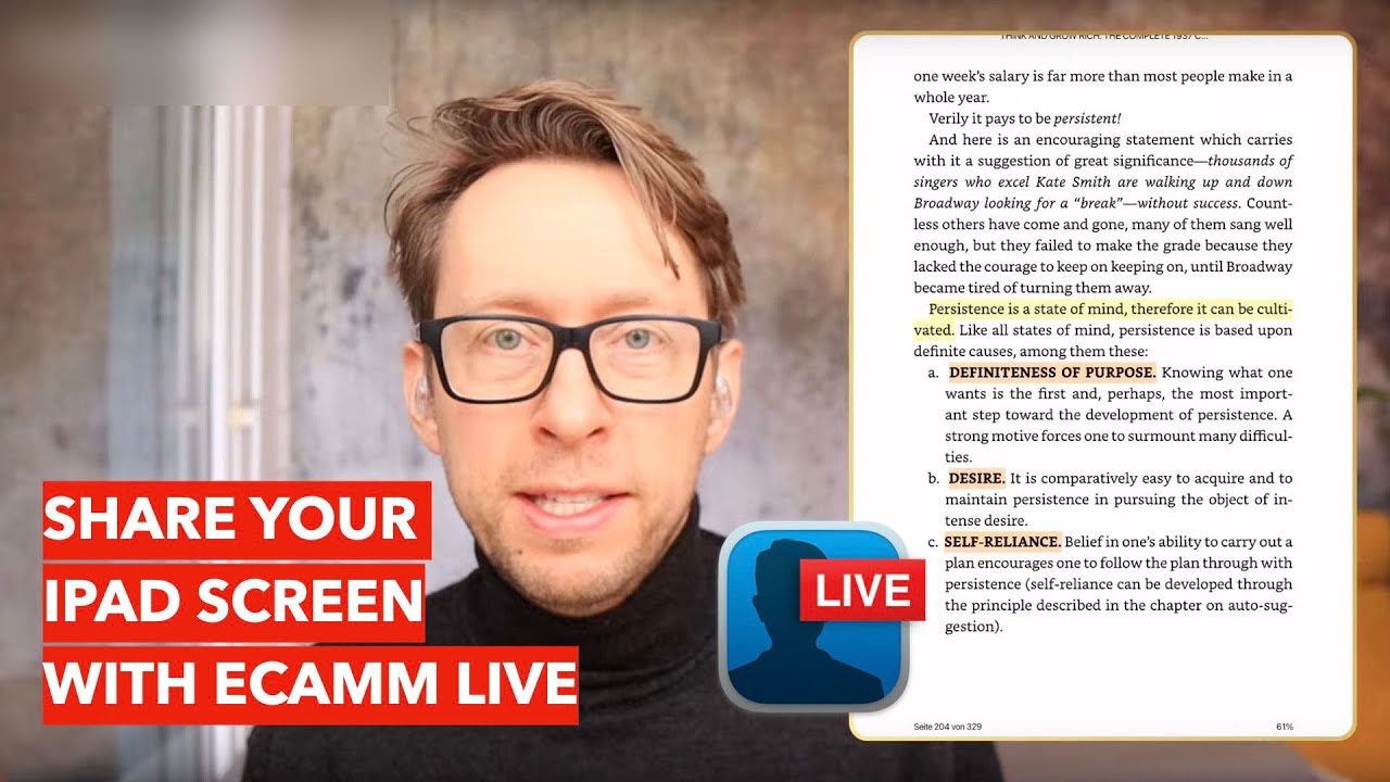 Share your iPad Screen with Ecamm Live - YouTube