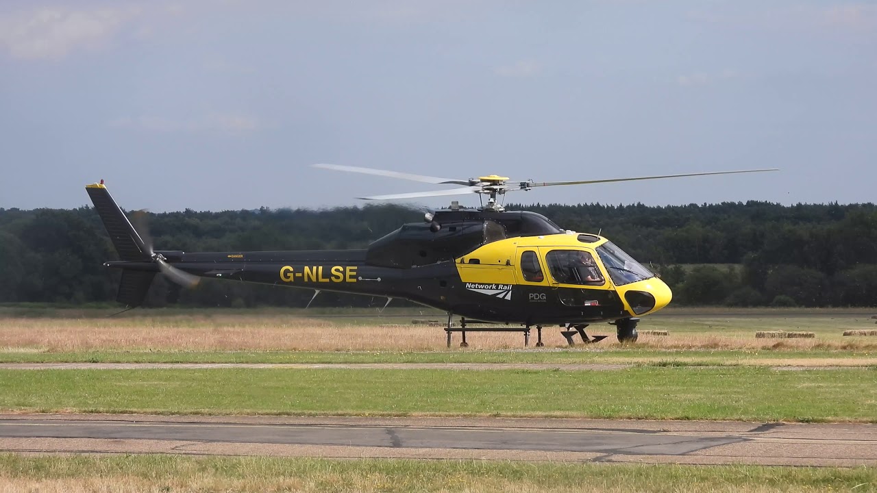G-NLSE NETWORK RAIL inspection helicopter - YouTube