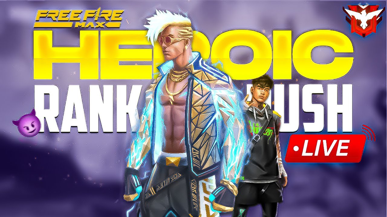 LIVE HEROIC RANK PUSH | FREE FIRE LIVE | DIAMOND TO HEROIC CLASH SQUAD ...