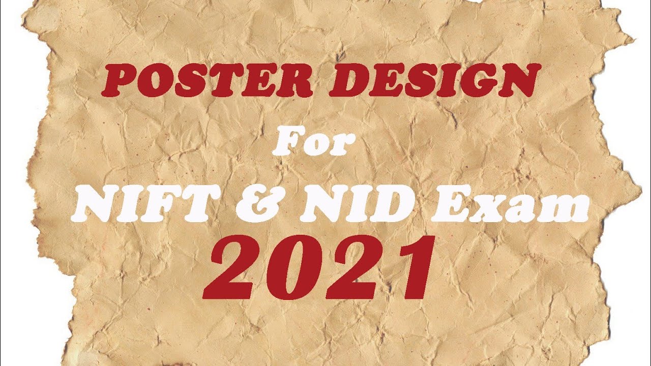 How to make a Poster Design | Nift & NID | Exam 2021 - YouTube