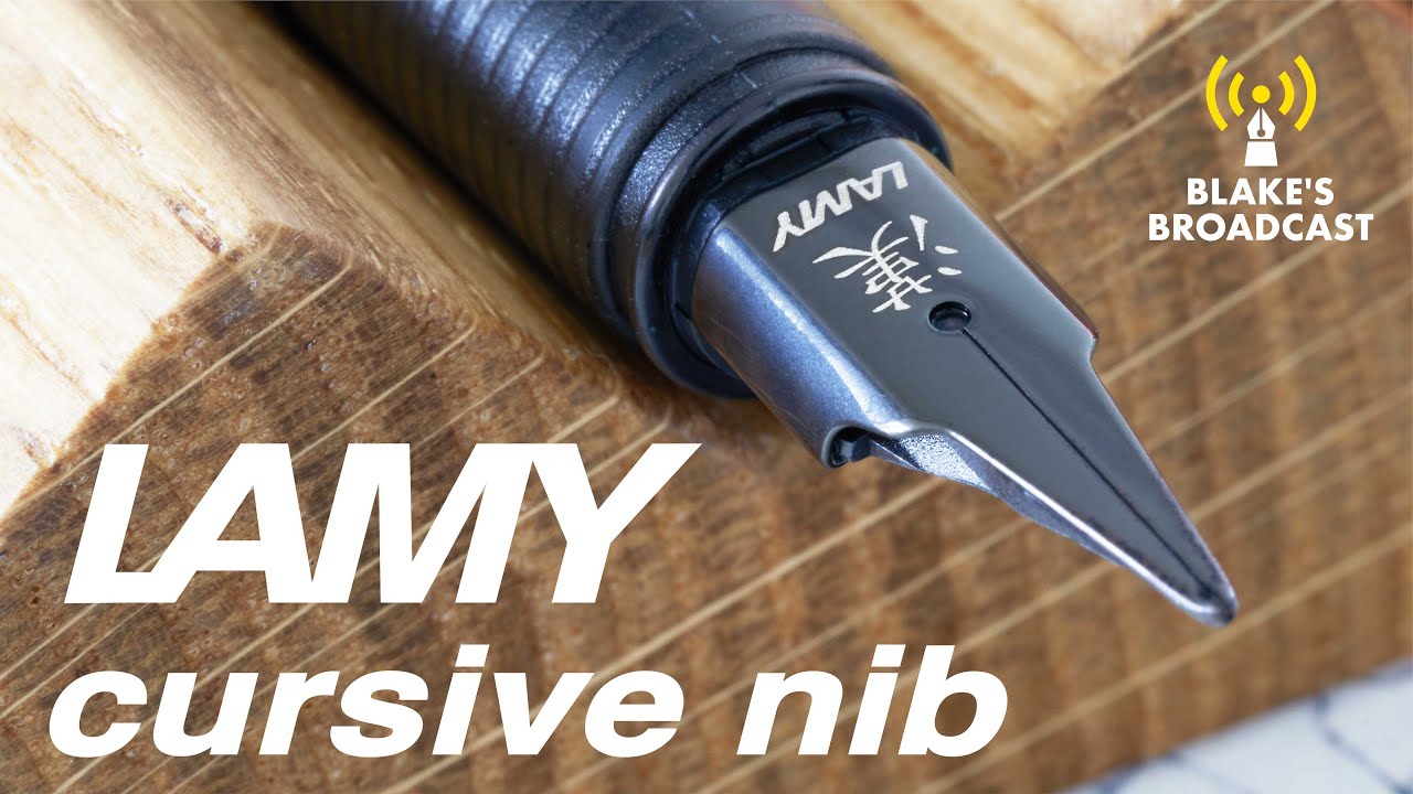 Lamy Cursive Fountain Pen Nib Review | Lamy Architect Style Nib - YouTube