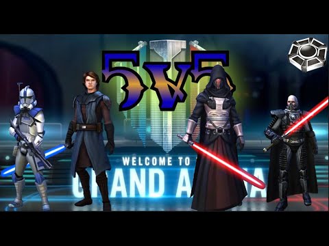 Grand Arena 5v5: 501st vs Darth Revan Lead with Darth Malgus!!! - YouTube