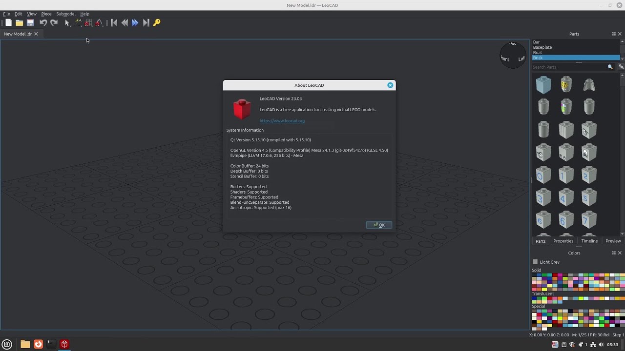 How to install LeoCAD on Linux Mint 22 - YouTube