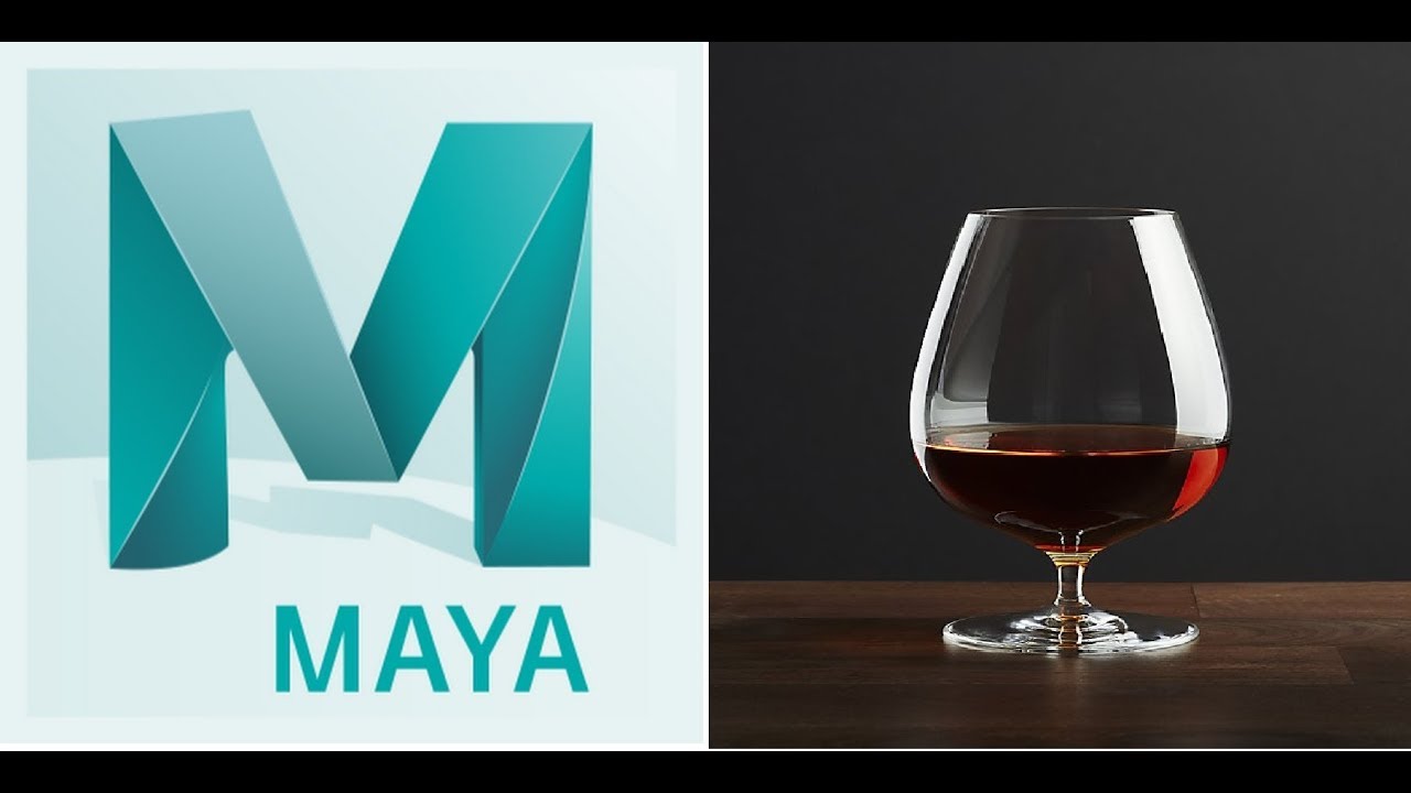 Maya Tutorial Modeling Whiskey Glass and Render - YouTube