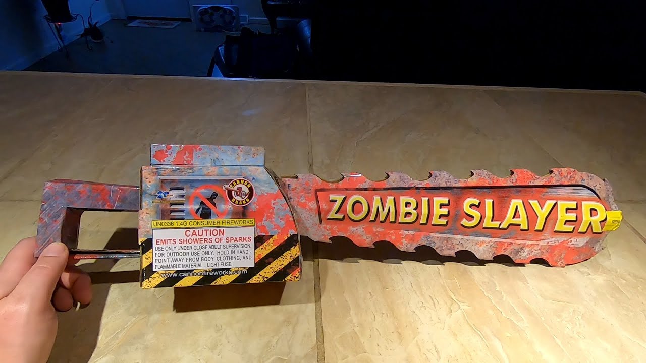Zombie Slayer By Cannon Brand Fireworks (Handheld Fountain) - YouTube