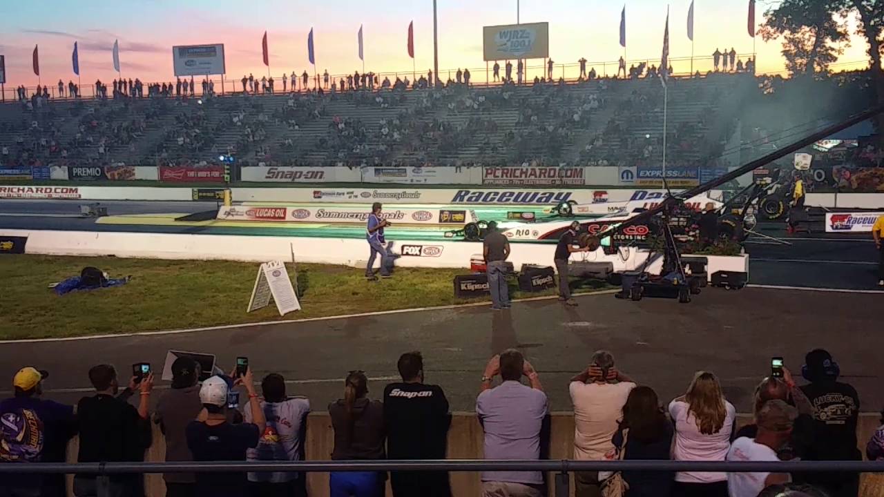 Englishtown NJ Raceway park NHRA Top fuel qualifying 2016 - YouTube