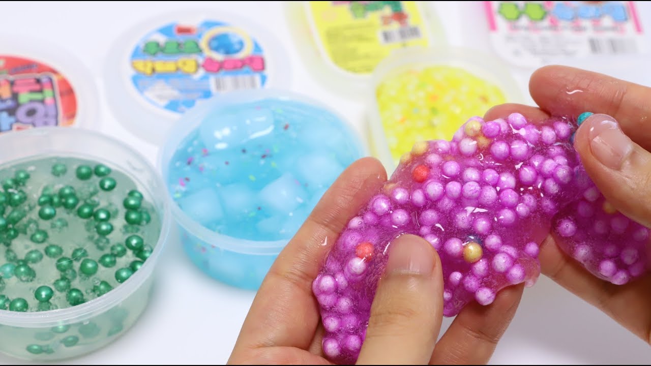Korea Beads Slime Which do you like? - YouTube
