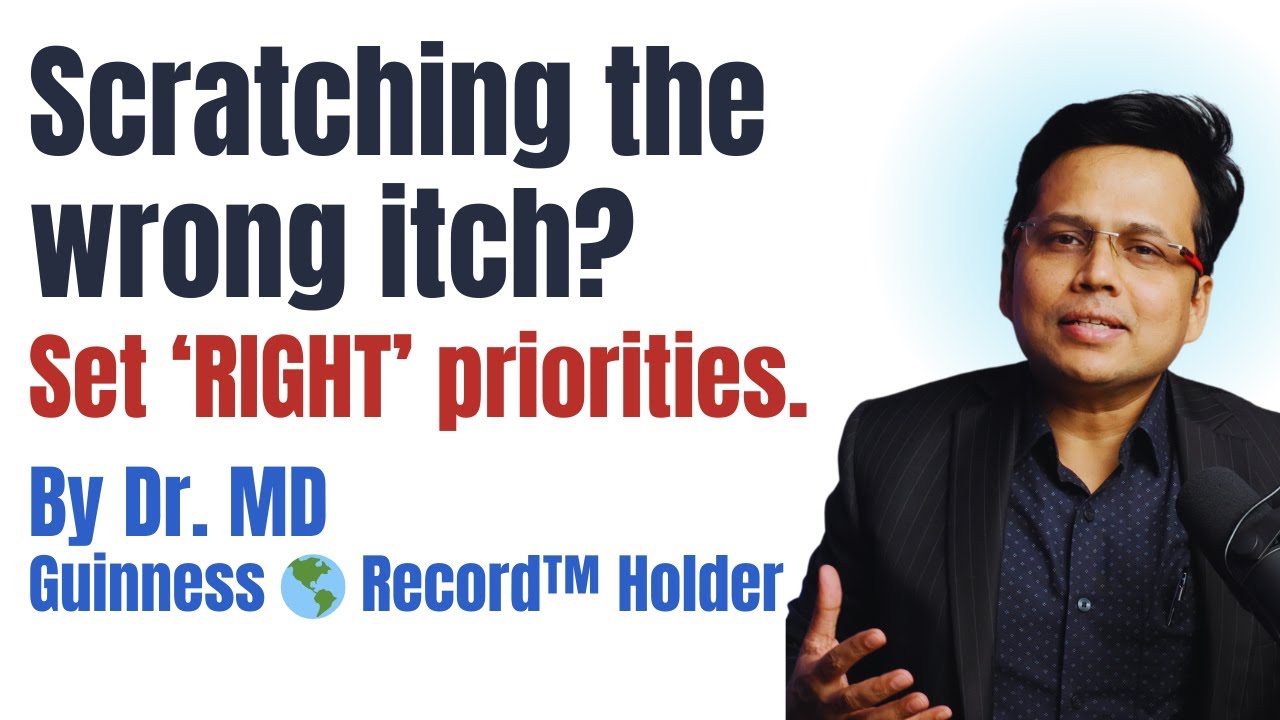 How to Stop Wasting Time & Set Priorities–Dr. MD, Guinness Record™ Holder. - YouTube