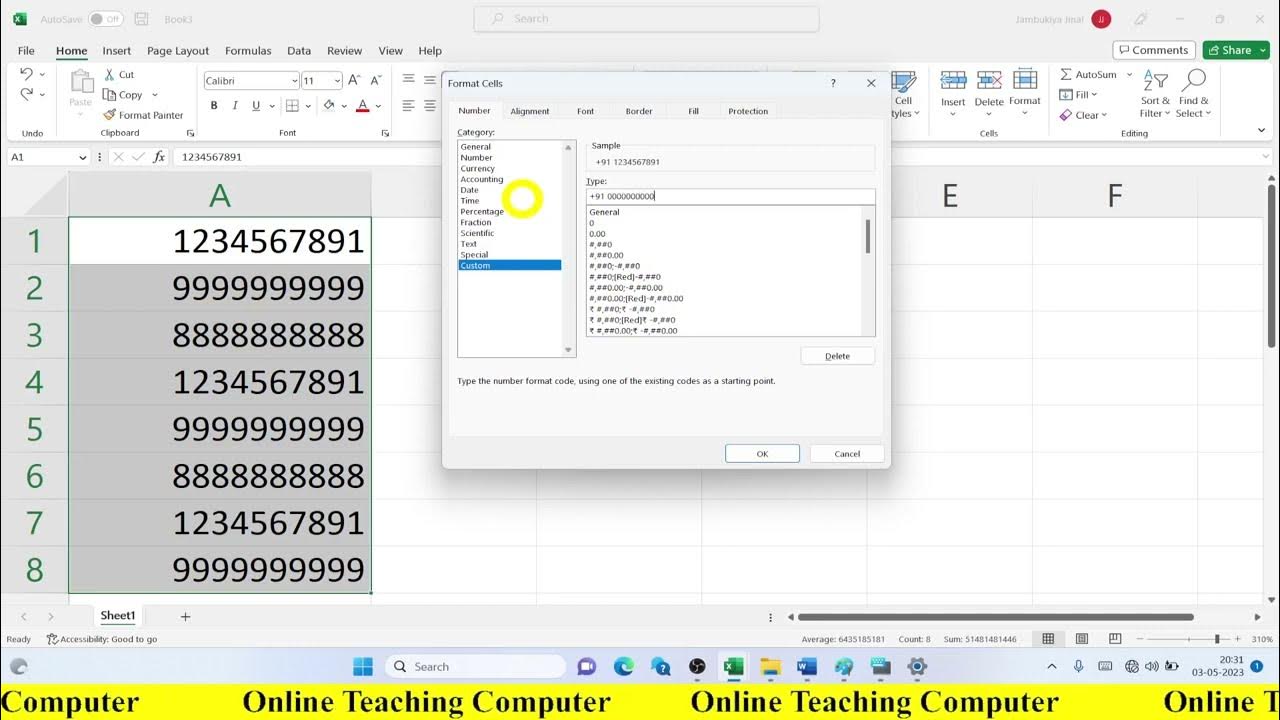 Ms Excel Amazing Tricks & tips #onlineteachingcomputer #computer #2023 #excel - YouTube