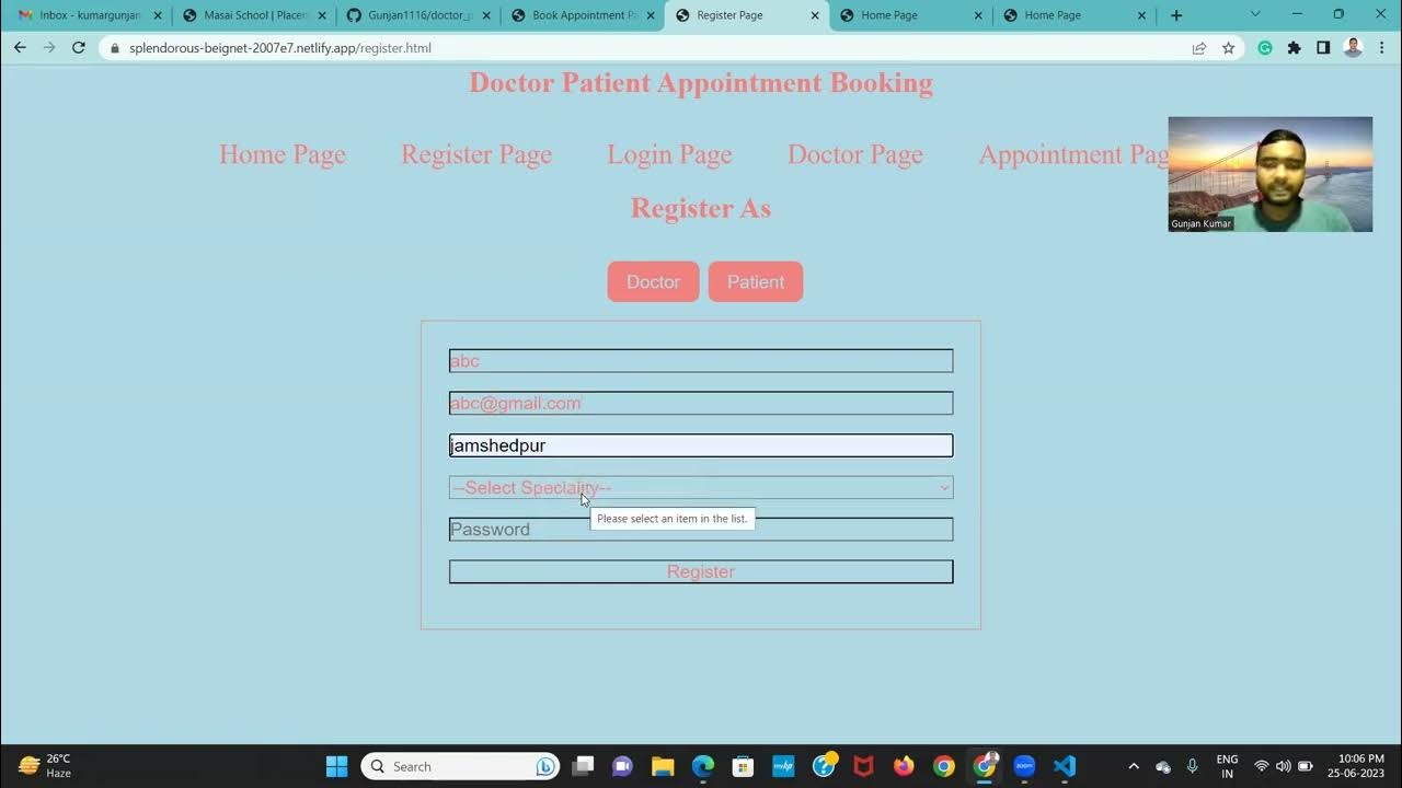 Doctor Patient Appointment Booking System - YouTube
