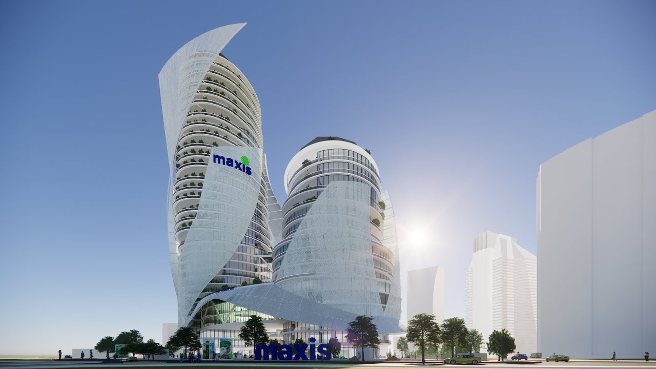 The Link Maxis HQ tower - YouTube