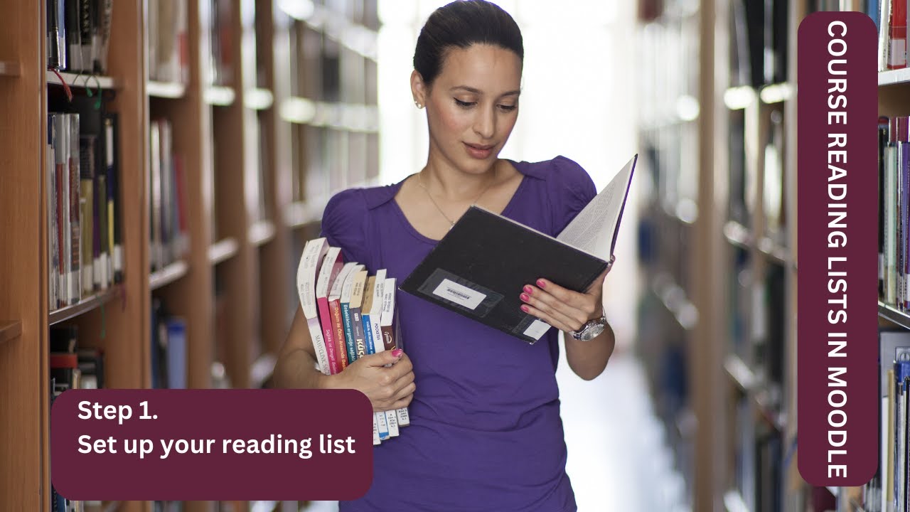 Step 1 Set up your reading list in Moodle - YouTube