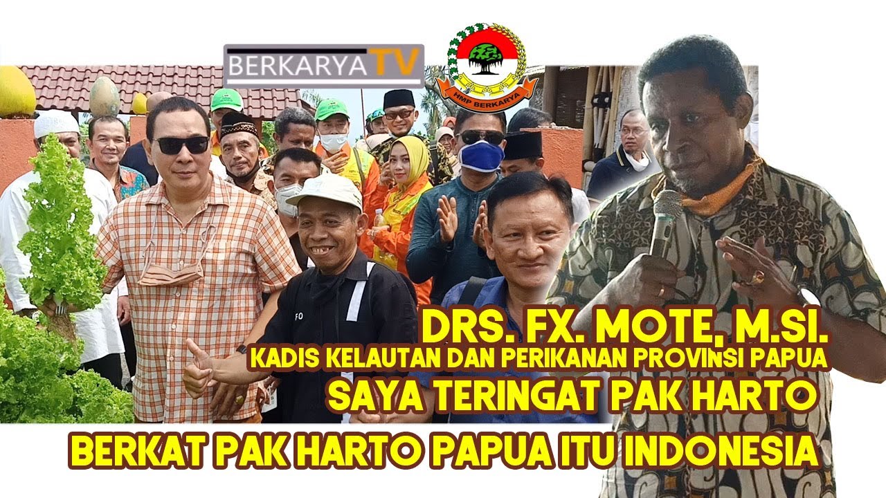 Drs. FX. MOTE, M.Si. - Ikut Panen Perdana Tommy Soeharto di Saung ...