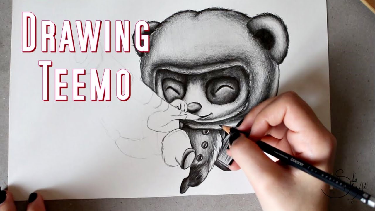 Speed Drawing - Panda Teemo - YouTube