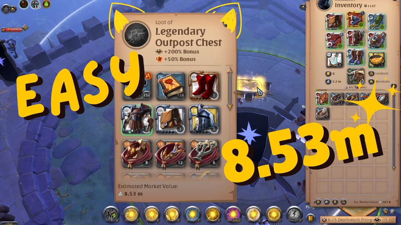 Albion_8.5M in Minutes! Legendary Outpost Chest! - YouTube
