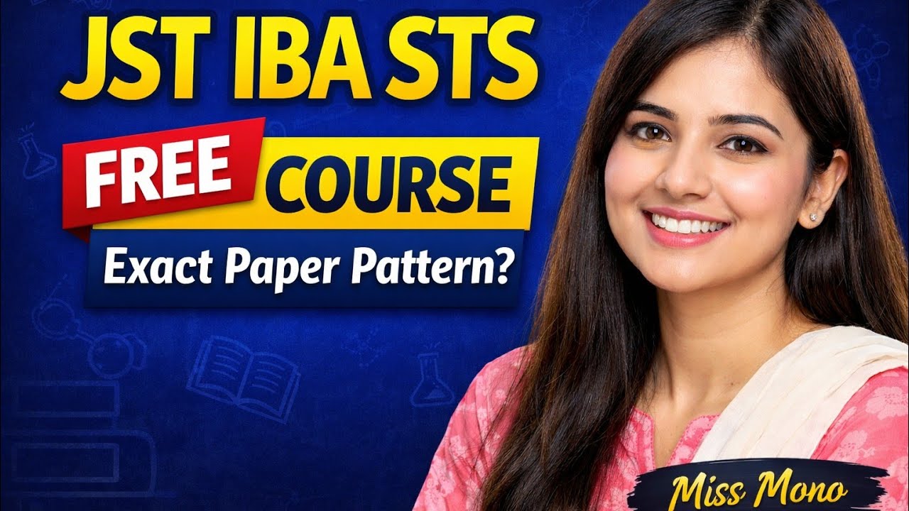 Junior Science Teacher JST IBA STS Free Course | Syllabus & Paper ...