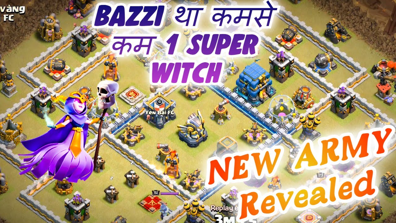 coc NEVER seen before unique army revealed due to this super witch ...