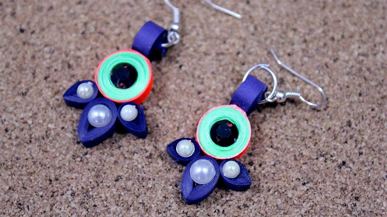 Paper Quilling Tutorial 4 How To Make Ear Rings By Paper Quilling paper-quilling-tutorial-4-how-to-make-ear-rings-by-paper-quilling