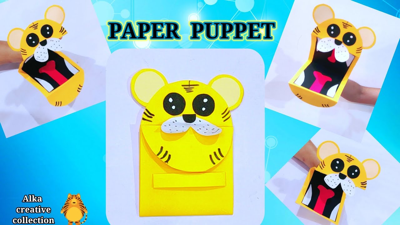 Diy paper puppet/ how to make a paper puppet/ paper puppet #diy # ...