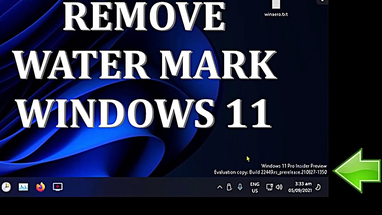 HOW TO REMOVE WINDOWS 11 PRO INSIDER PREVIEW EVALUATION COPY ? - YouTube