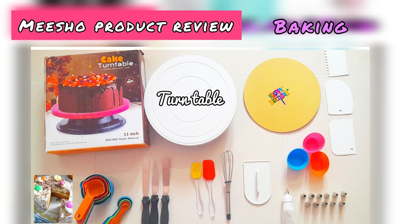 Cake baking set from meesho🍰| Product review|40 pcs set just@456 rs| My ...