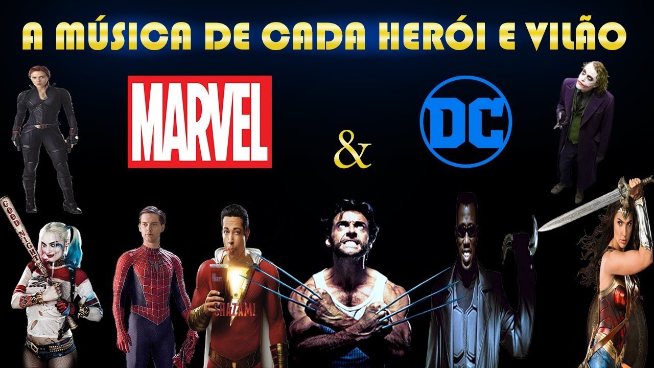 A Música de cada Herói e Vilão - MARVEL & DC - YouTube