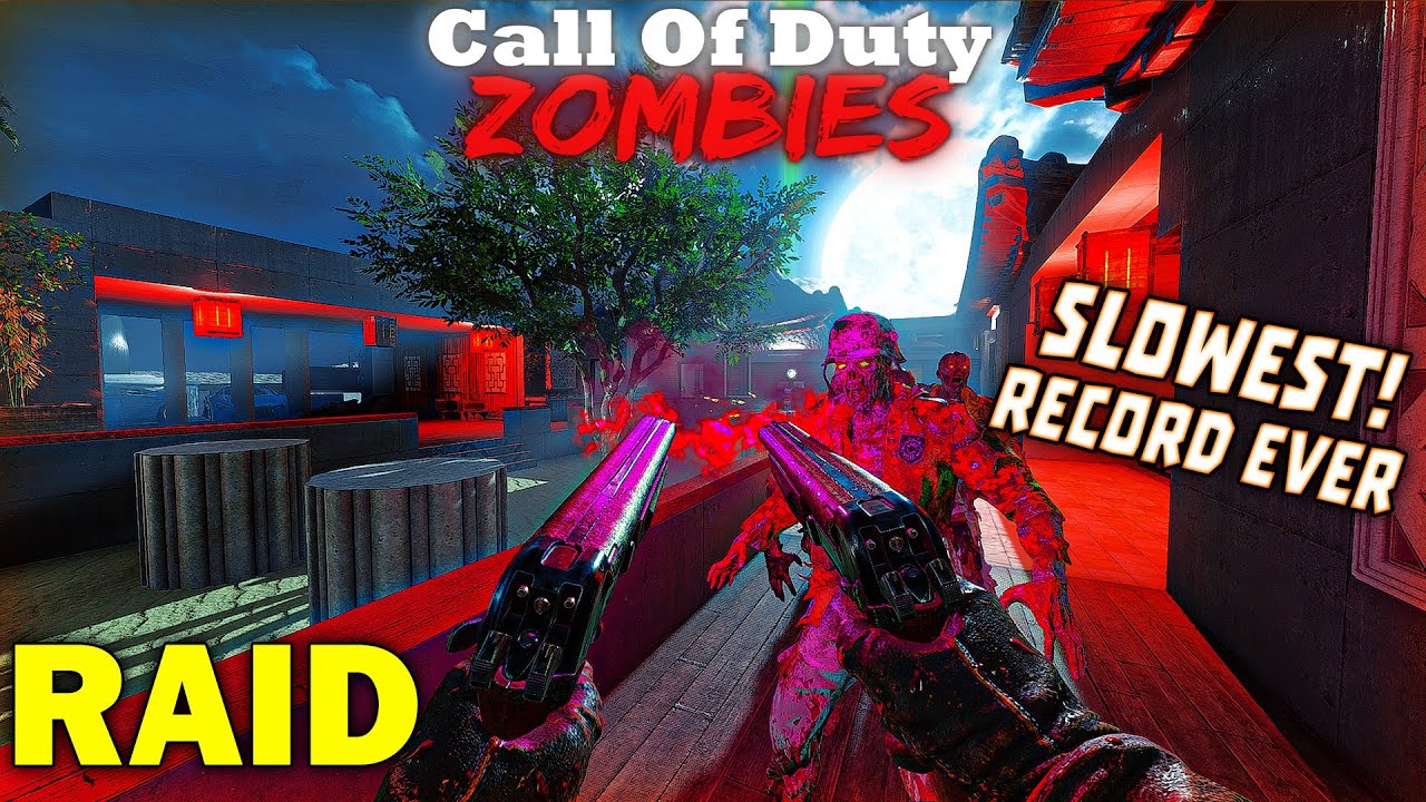 The Raid Challege maps FASTEST Player! | BO3 ZOMBIES - YouTube