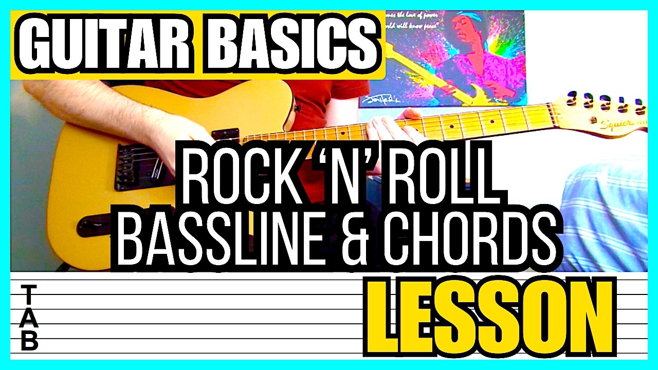 Guitar Basics - Rock ’n’ Roll Bassline & Chords (Guitar Lesson) Tab ...