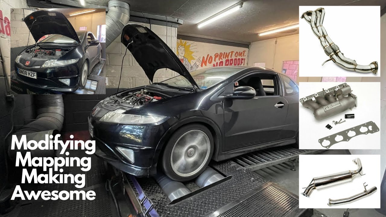 Modifying and mapping a stock FN2 Type R Honda Civic With Japspeed 421 ...