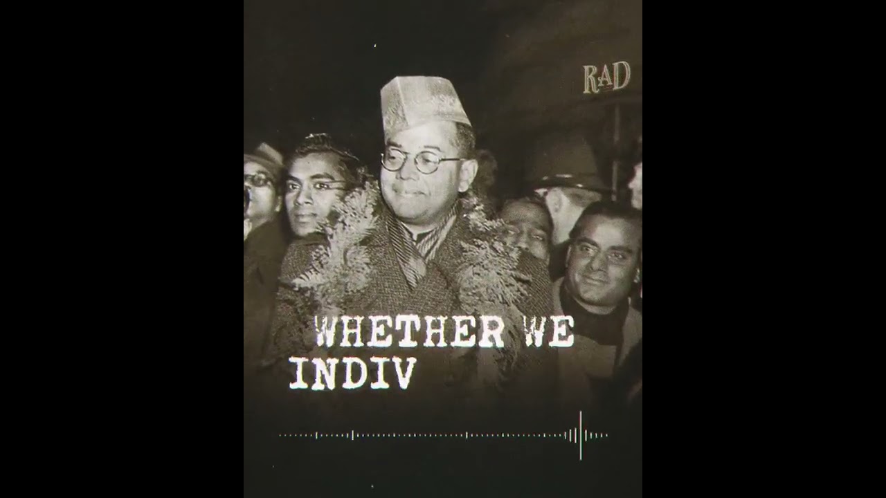 The Real Voice-Netaji Subhas Chandra Bose-All IndiaRadio live broadcast ...