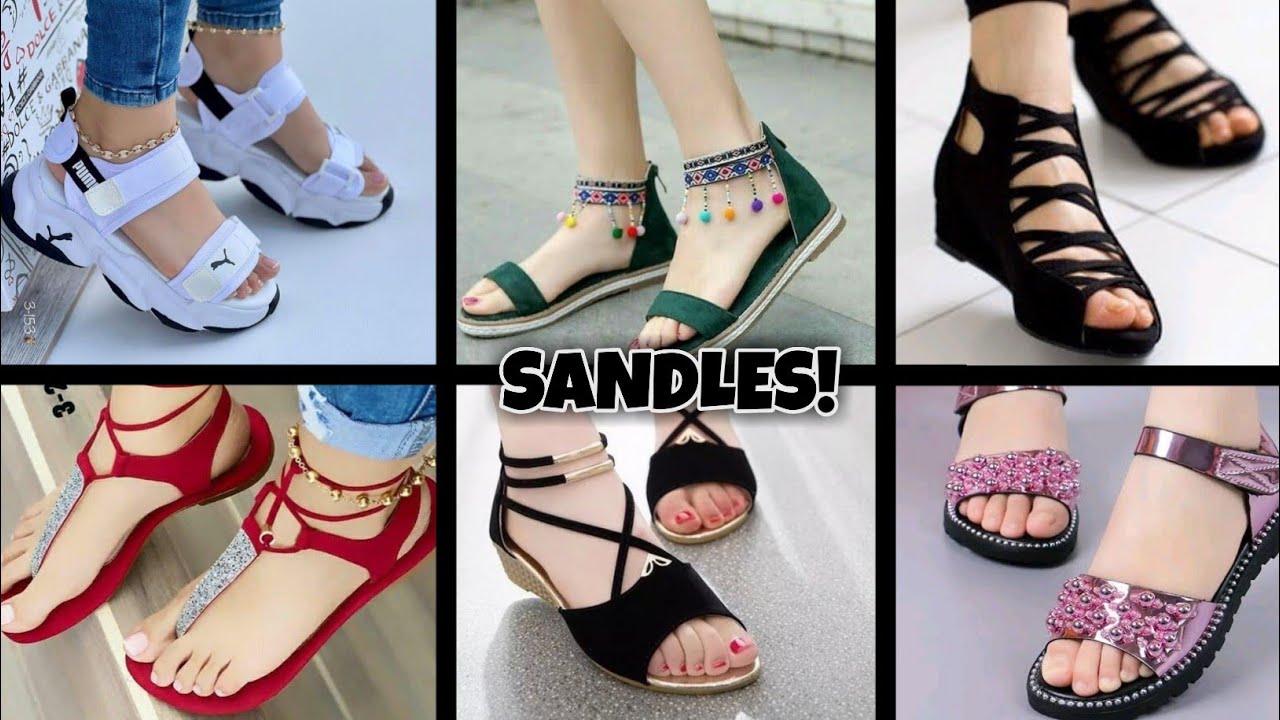 25+ TYPES COMFORTABLE SANDLES FOR GIRLS AND WOMEN - YouTube