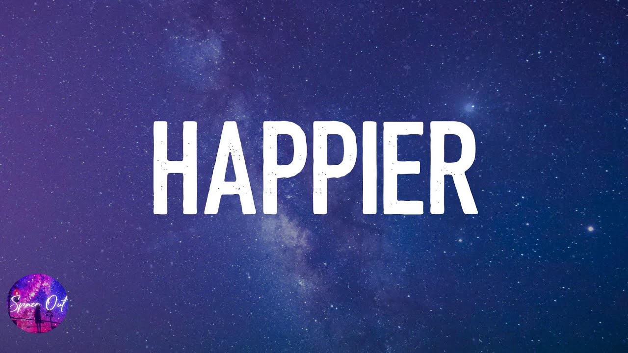 Olivia Rodrigo - happier (Lyric video) - YouTube