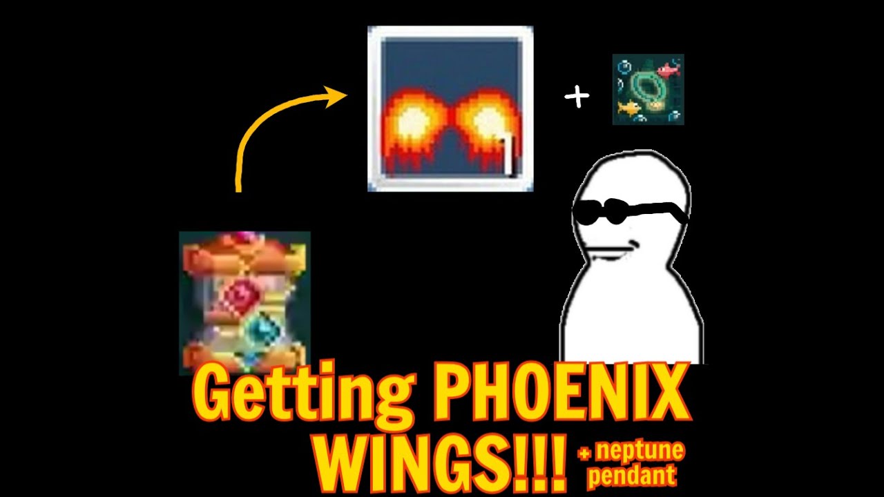 Growtopia OPENING PHOENIX WINGS (and neptune pendant) - YouTube