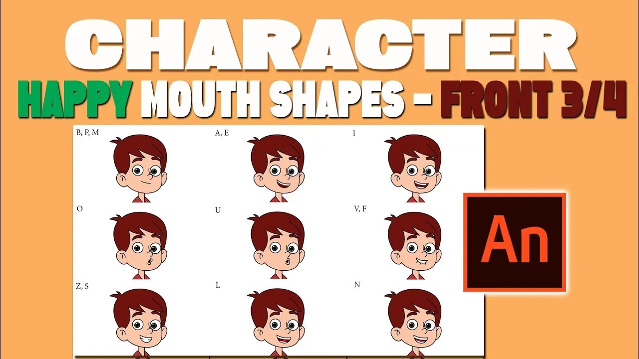 Character Animation with Animate Lesson 06 - Draw Character Lip Shapes ...