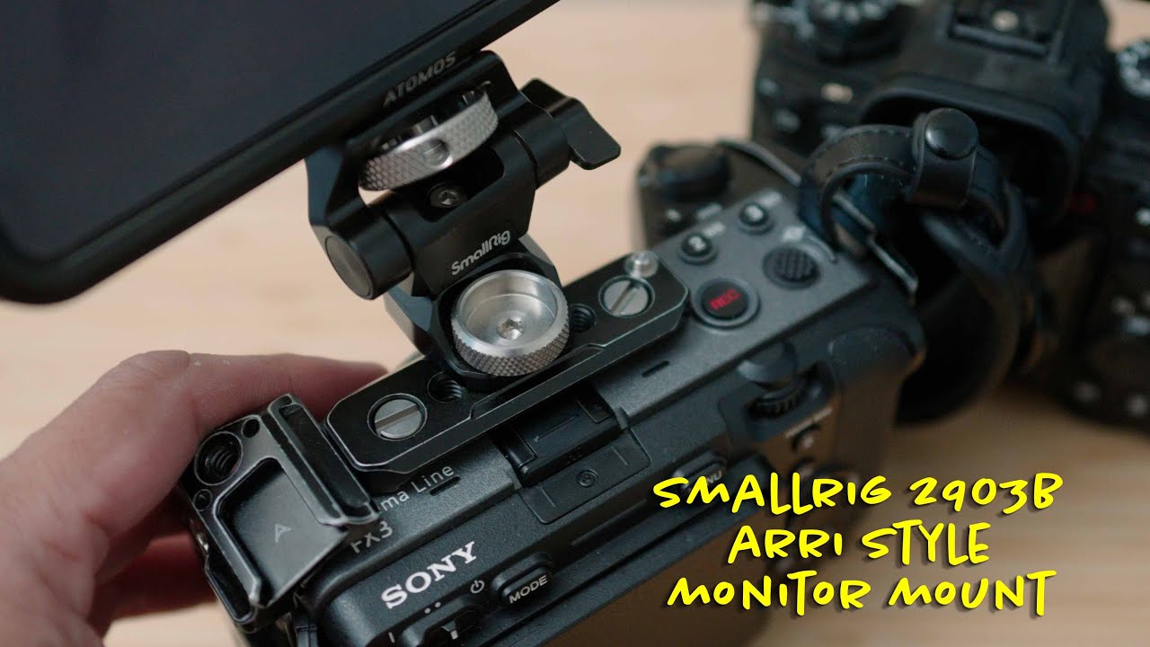 smallrig 2903B arri style monitor mount - YouTube