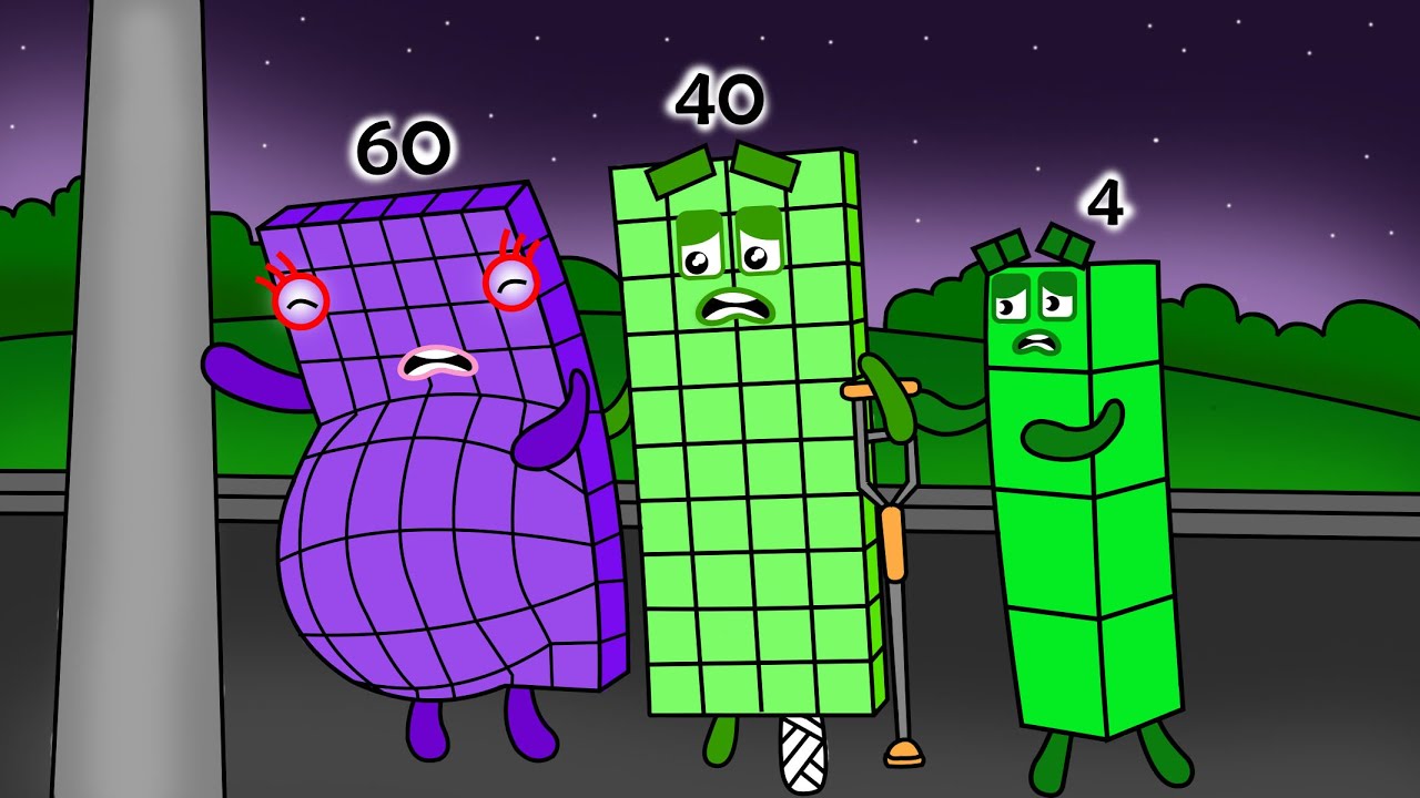 Numberblocks 40 always accompanies NB 60 in all situations ...