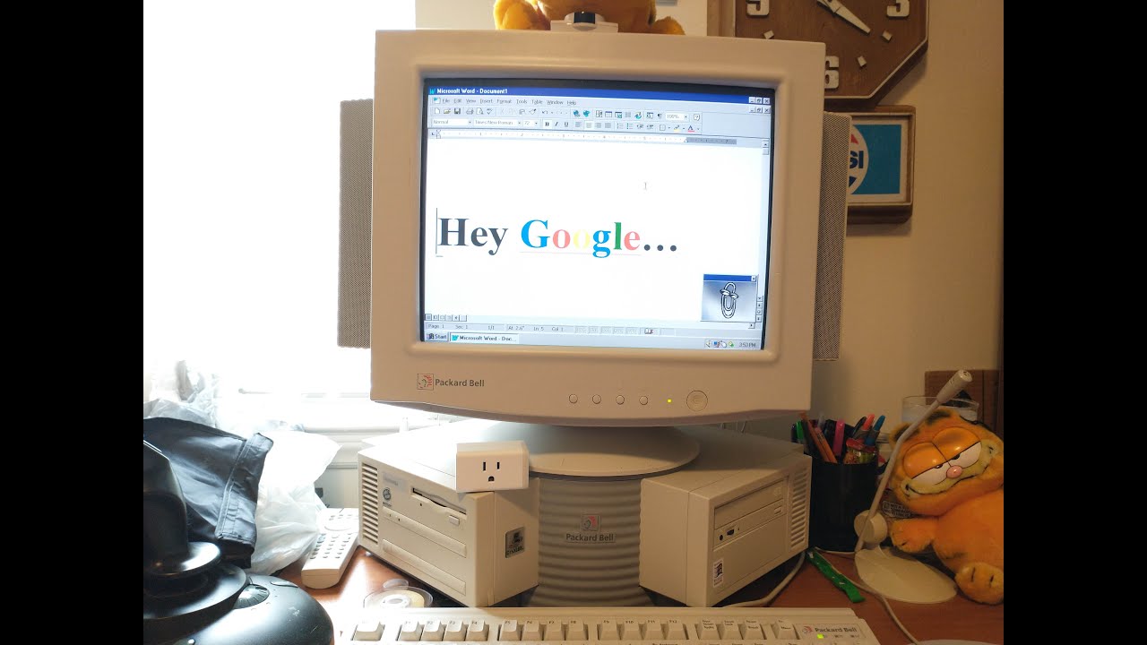 Turning On Vintage Computer with Google & Smart Plug - YouTube