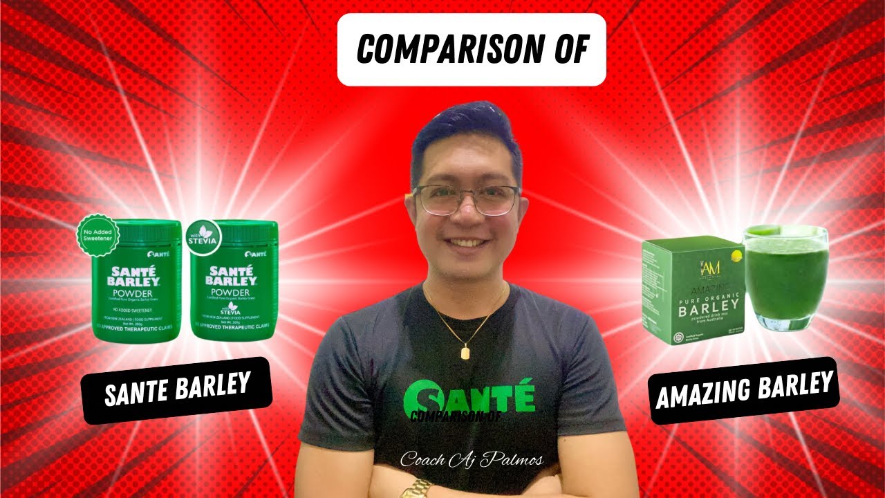 COMPARISON OF SANTE BARLEY AND AMAZING BARLEY - YouTube